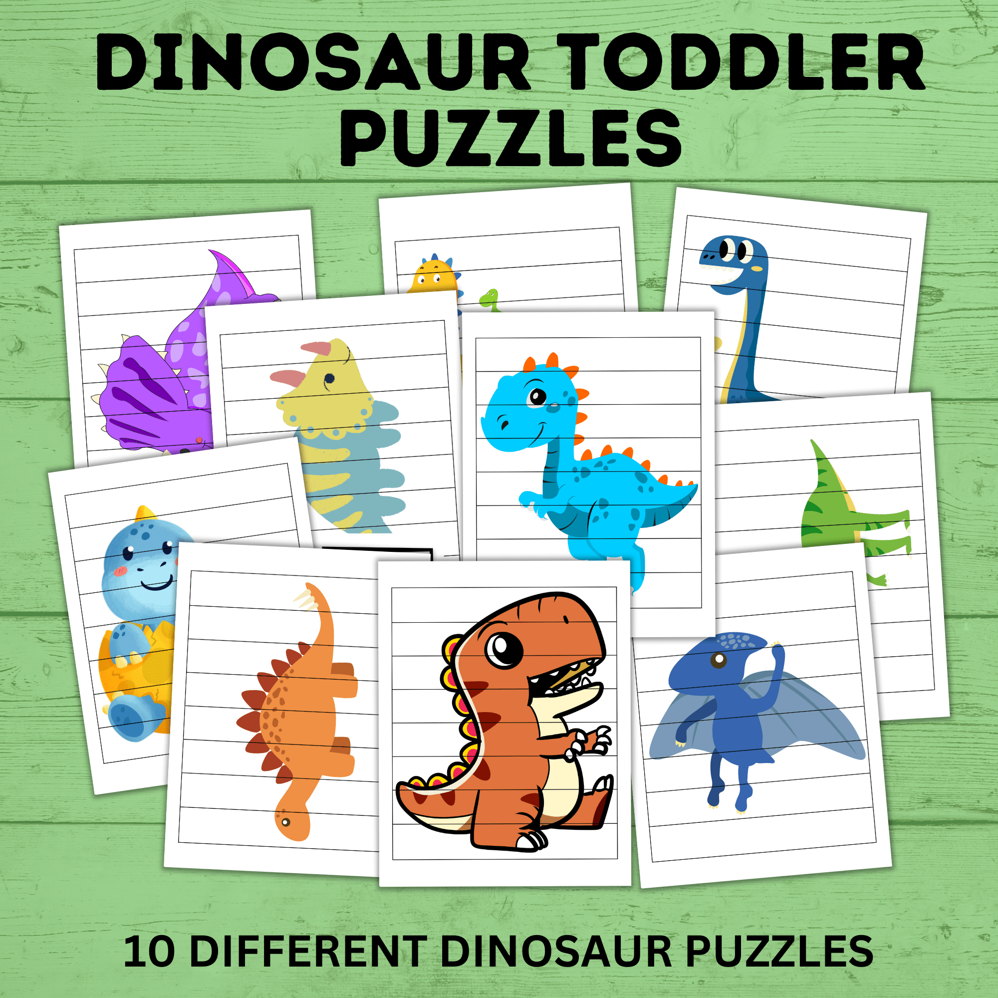 Dinosaur Puzzles for Toddlers | Dinosaur Games | Dinosaur Activity | T ...
