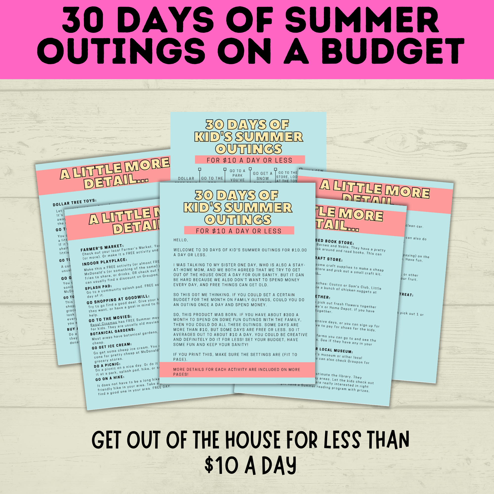 Ultimate Summer Activity List | 30 Days of Kid's Summer Outings on a B ...