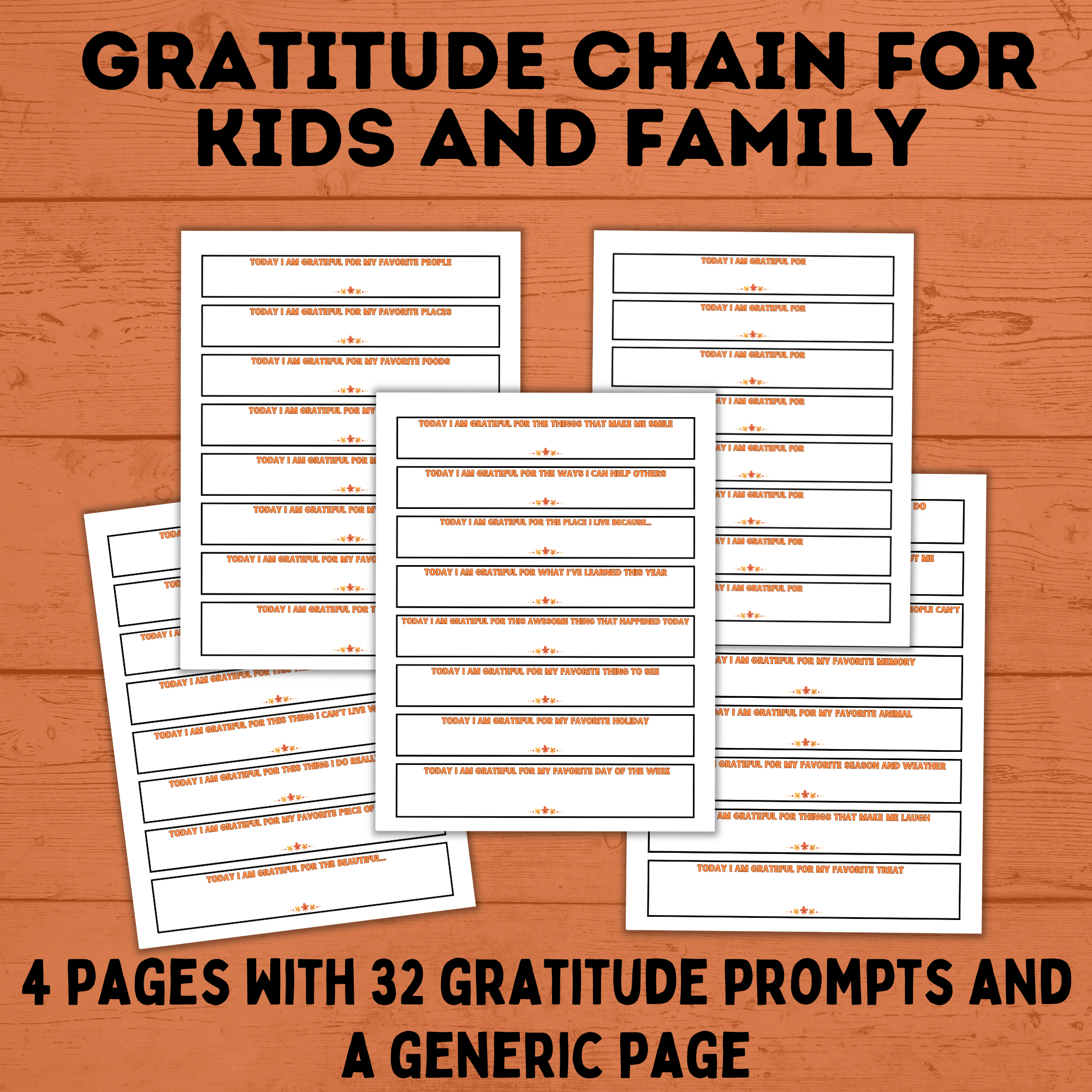 Gratitude Chain Craft | Gratitude Chain Activity | Gratitude Chain wit ...