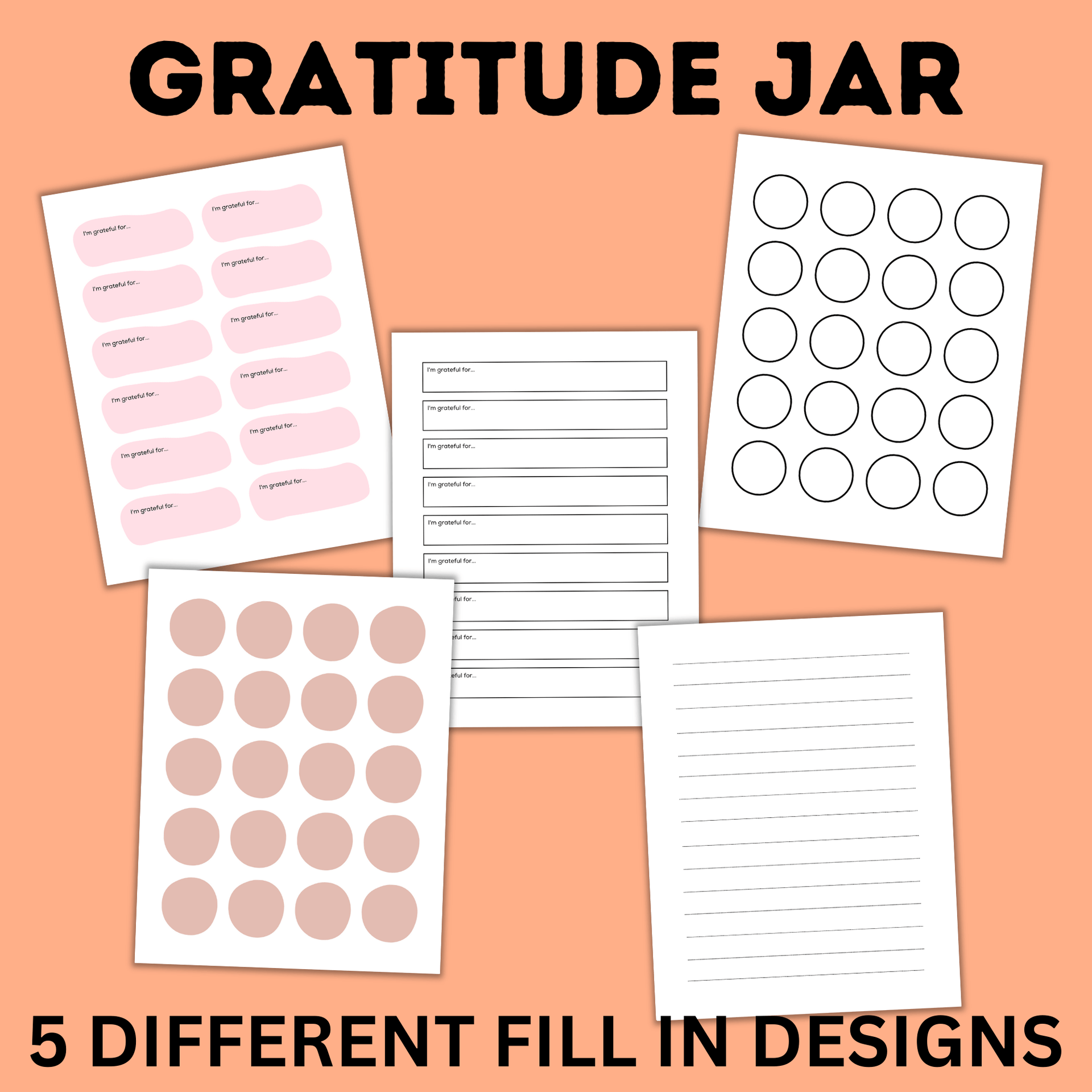 Gratitude Jar for Kids | Thankful Jar | Gratitude Activities – Paper ...