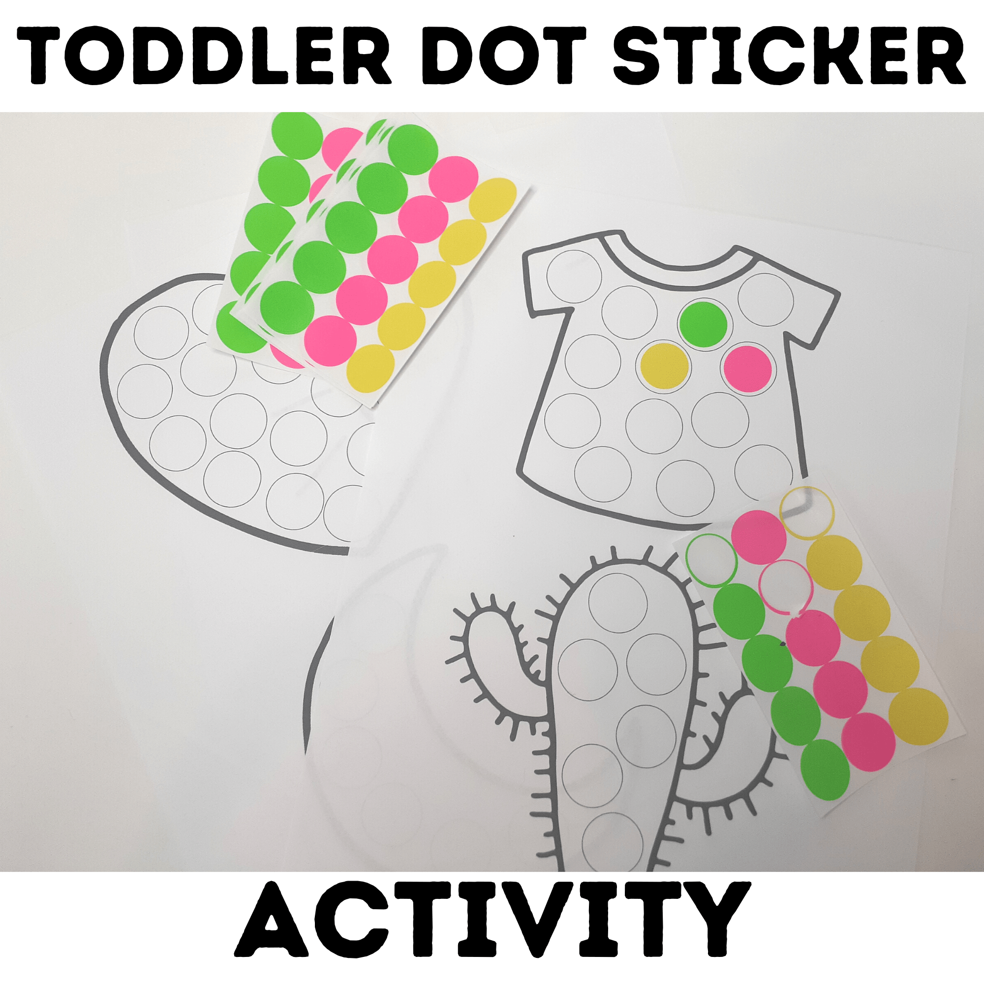 Toddler and Preschooler Dot Sticker Activity Pages – Paper Scissors ...